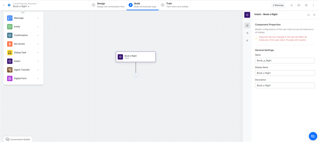 User Intent Node - Kore.ai Documentation V10.1