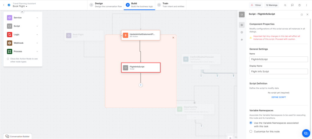Script Node - Kore.ai Documentation V10.1