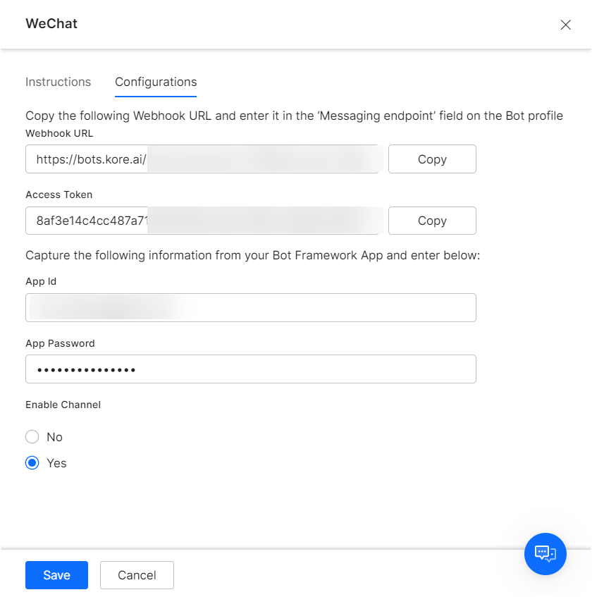 Adding the WeChat Channel - Kore.ai Documentation V10.1
