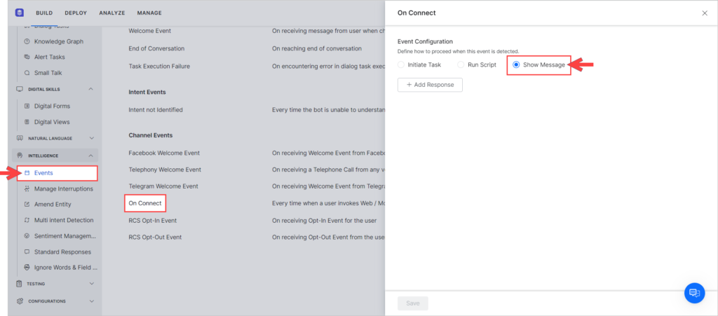 Travel VA: Use Content Variables - Kore.ai Documentation V10.2