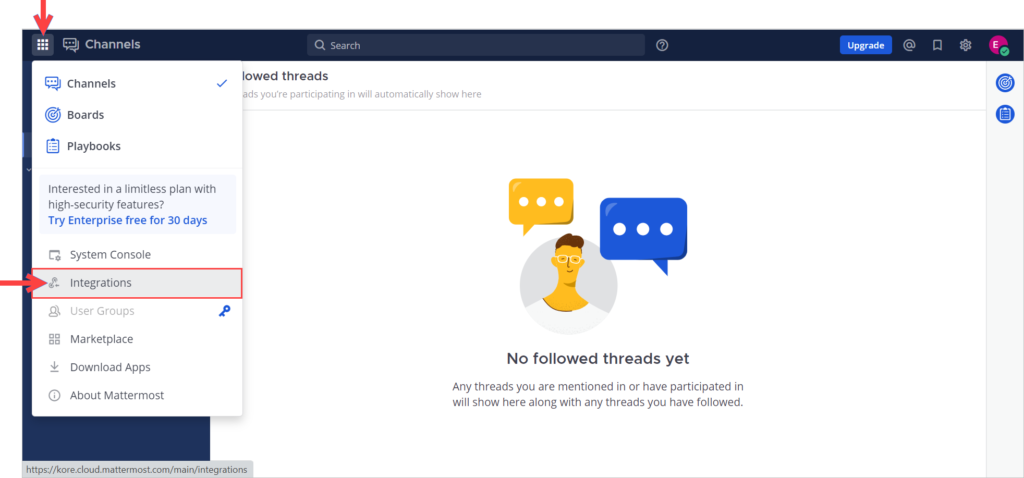 Adding the Mattermost Channel - Kore.ai Documentation V10.2