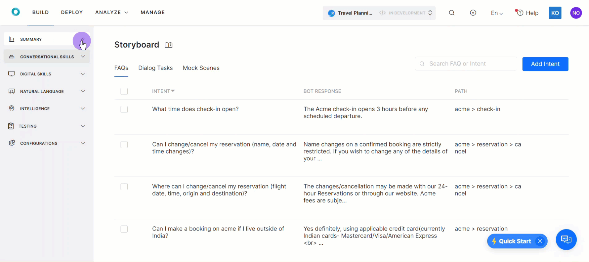 Storyboard Overview - Kore.ai Documentation V10.2