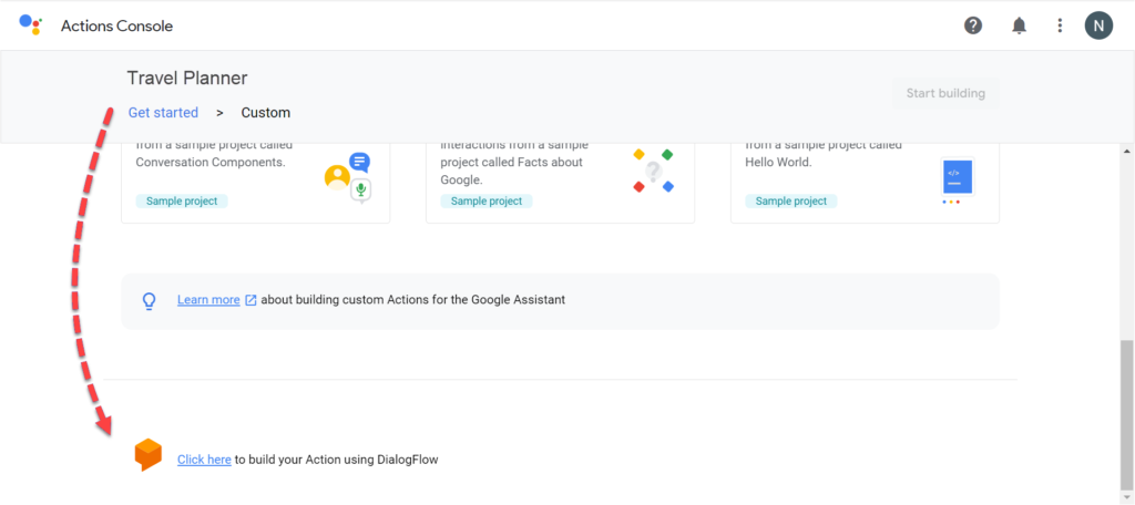 Adding the Google Assistant channel - v10