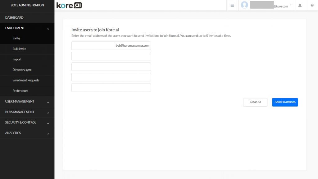 Bots Admin Console - Kore.ai Documentation v8.1