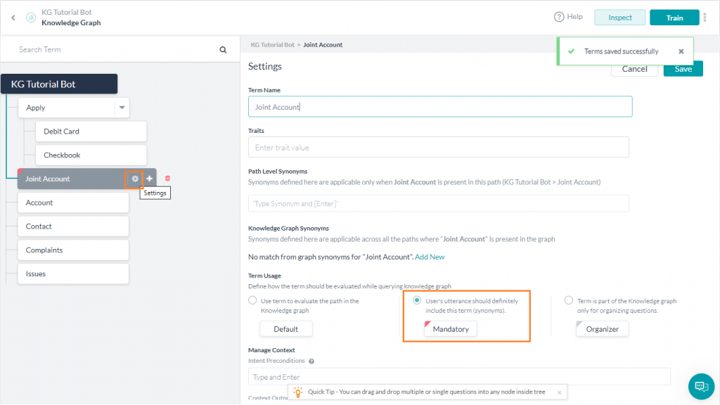 How to build Knowledge Graph - Kore.ai Documentation v8.1