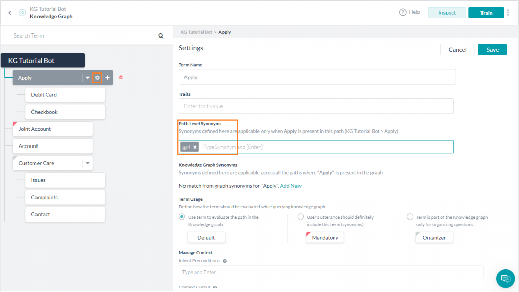 How to build Knowledge Graph - Kore.ai Documentation v8.1