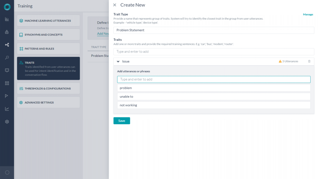 How to Use Traits - Kore.ai Documentation v8.1
