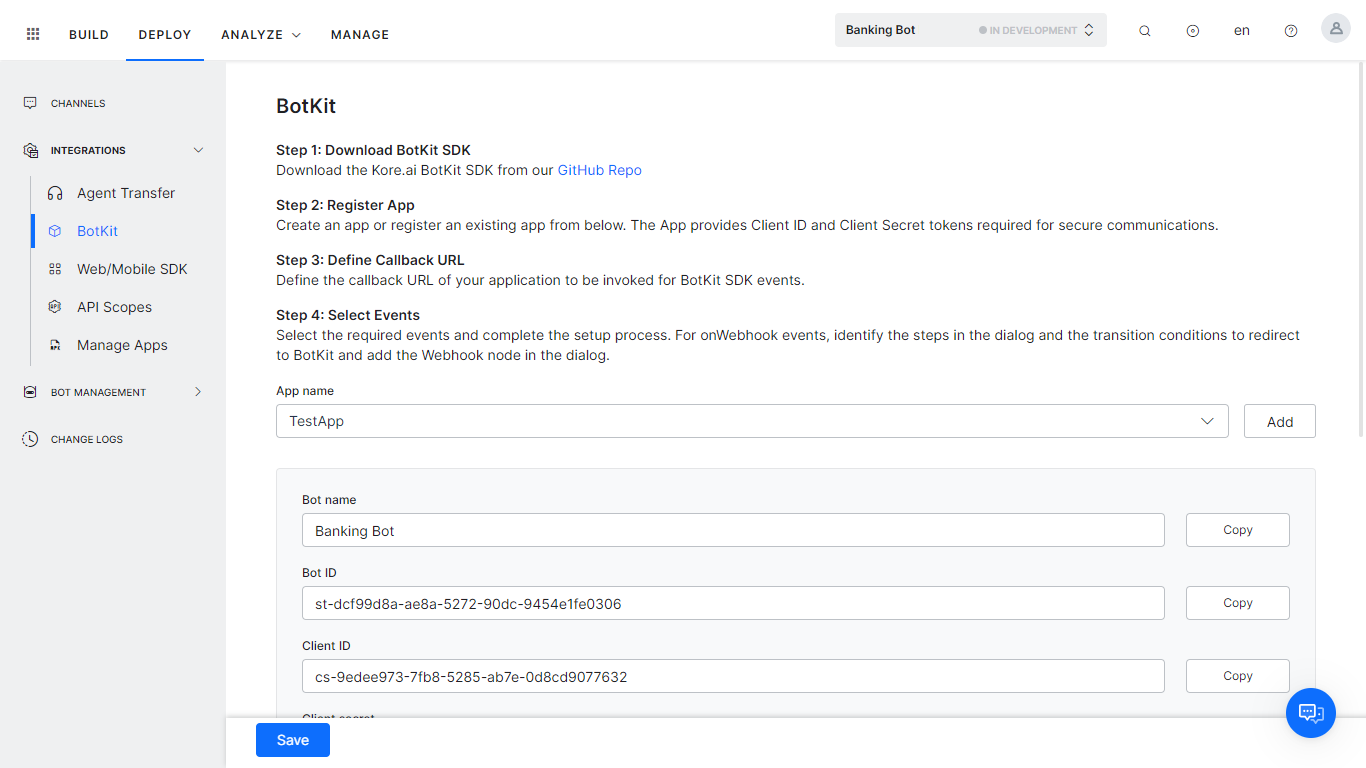 Sdk Configuration Koreai Documentation V90