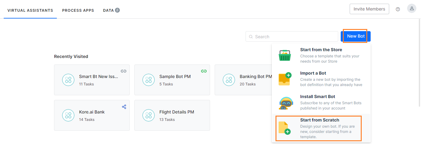 Creating a Universal Bot - Kore.ai Documentation v9.0