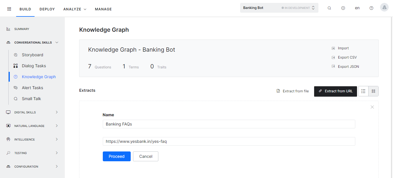 ナレッジ抽出 - Kore.ai Documentation v9-1