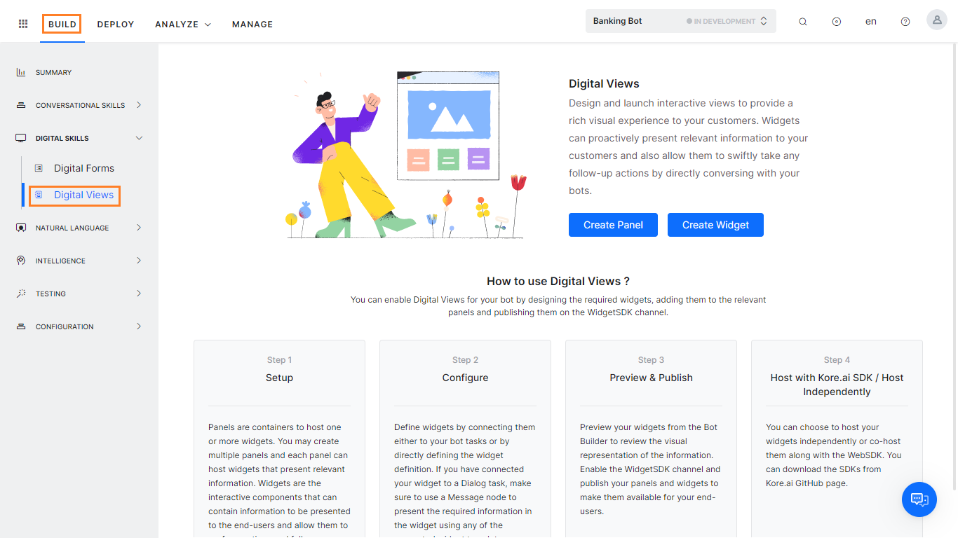 Digital Views - Kore.ai Documentation v9-2