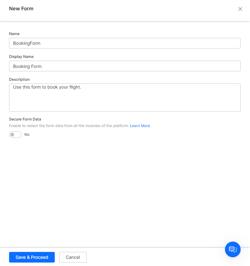 Travel VA: Configuring Digital Forms - Kore.ai Documentation v9-3