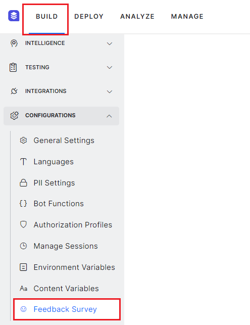 Feedback Survey - Kore.ai Documentation